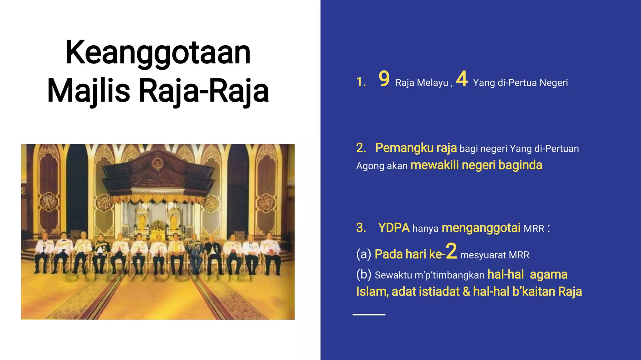 Majlis raja-raja | PPT