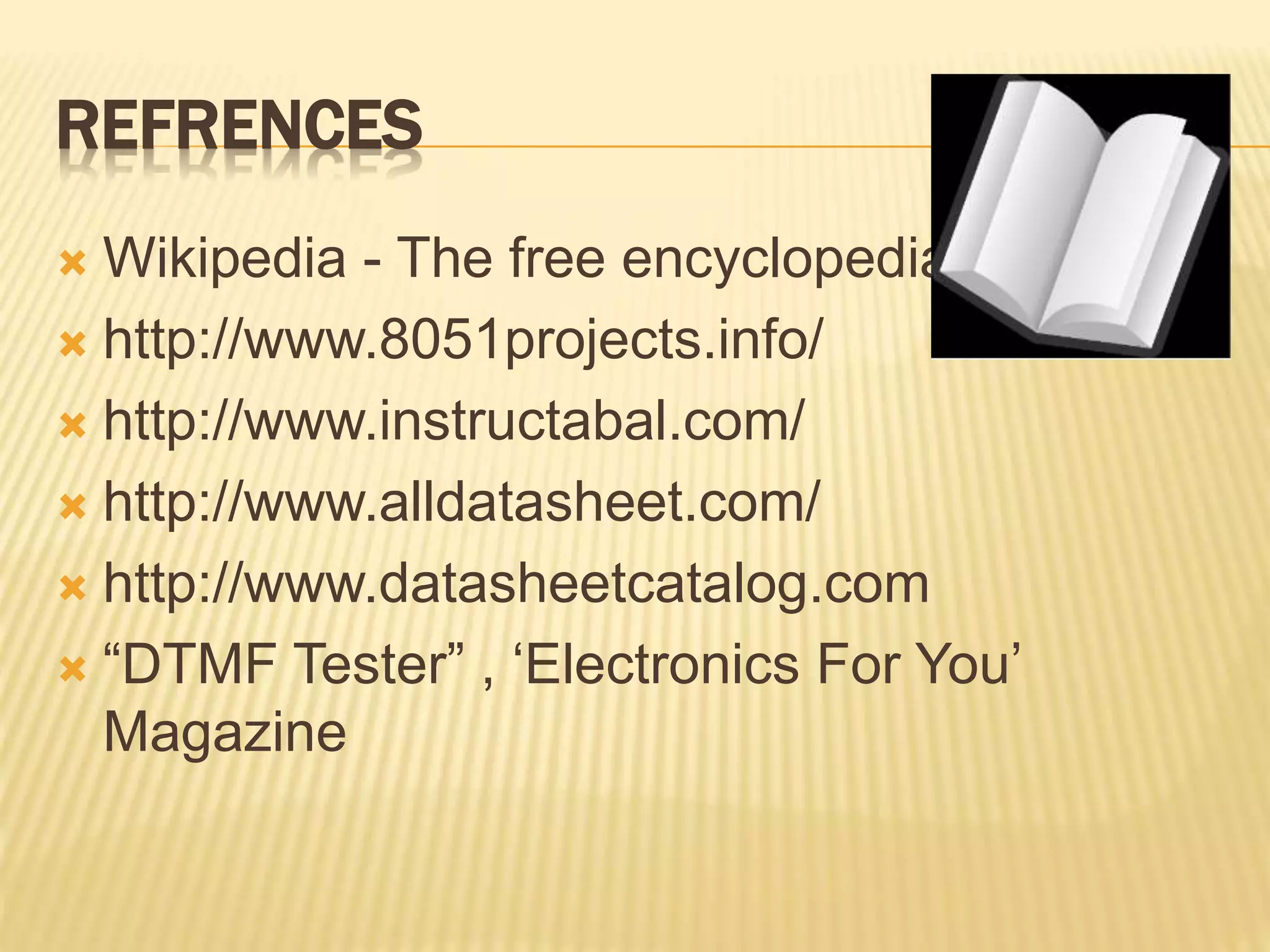 mobile control robot using DTMF module | PPT
