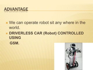mobile control robot using DTMF module | PPT
