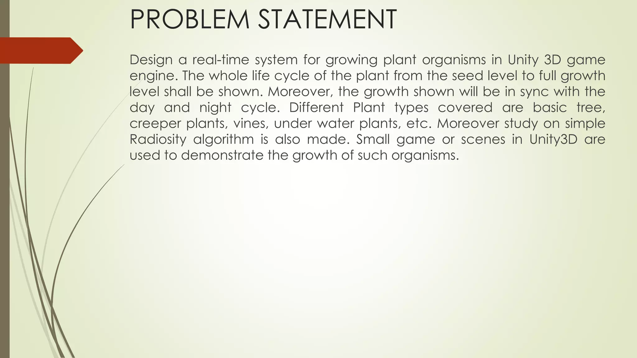 Biological organism simulation using procedural growth "Organimo 1.0" | PPTX | Video Game Genres ...