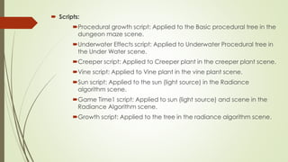 Biological organism simulation using procedural growth "Organimo 1.0" | PPT