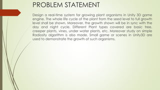 Biological organism simulation using procedural growth "Organimo 1.0 ...