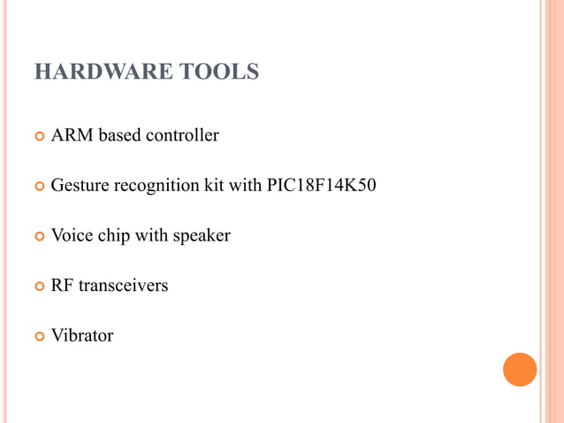 Gesture based appliance control | PPT