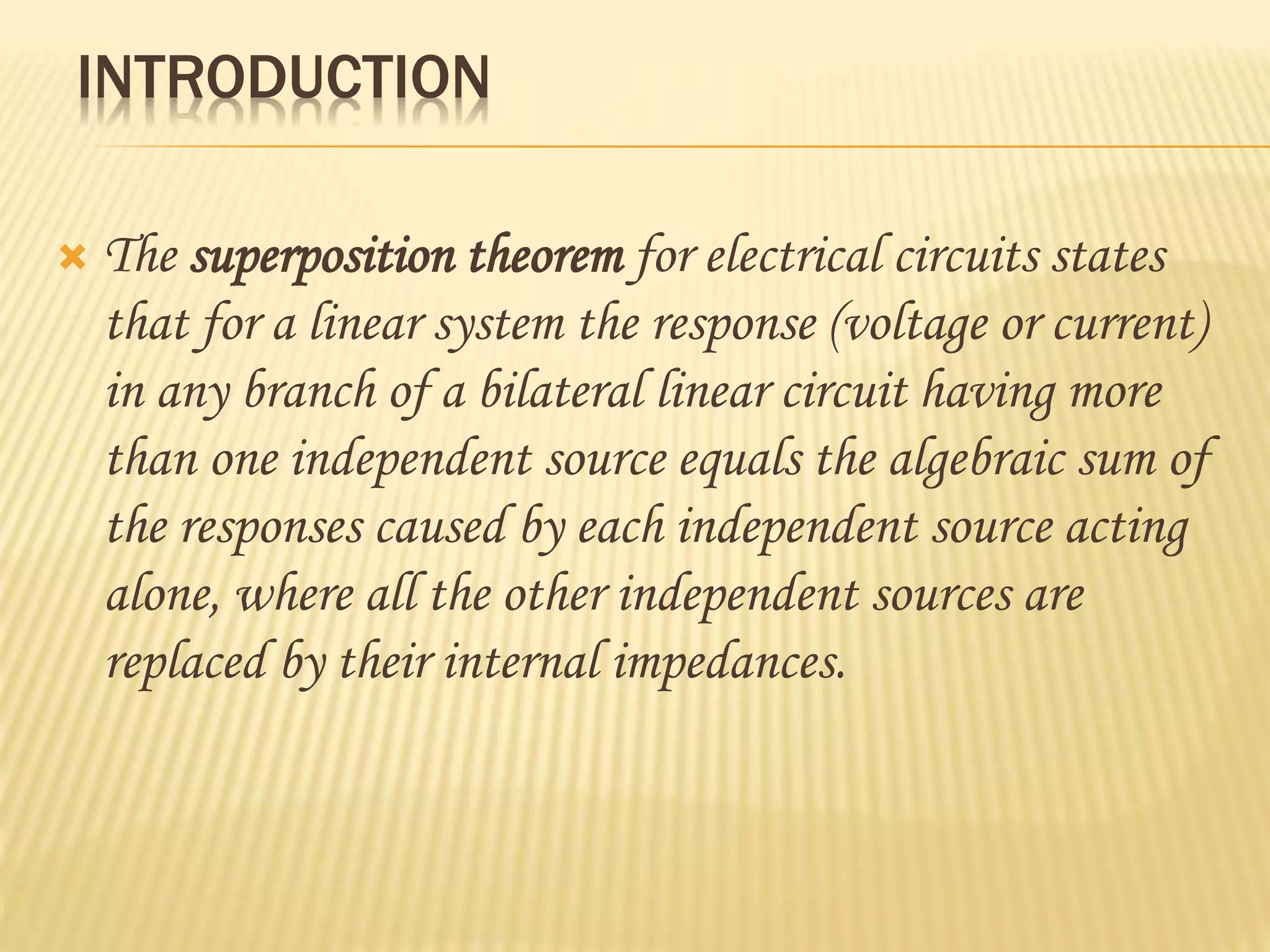 superposition theorem | PPTX