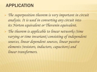 superposition theorem | PPTX