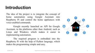 home automation using raspberry pi | PPTX
