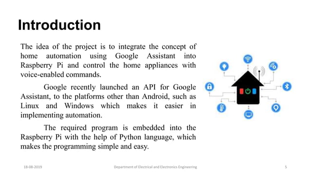 home automation using raspberry pi | PPTX | Home Appliances | Home & Garden