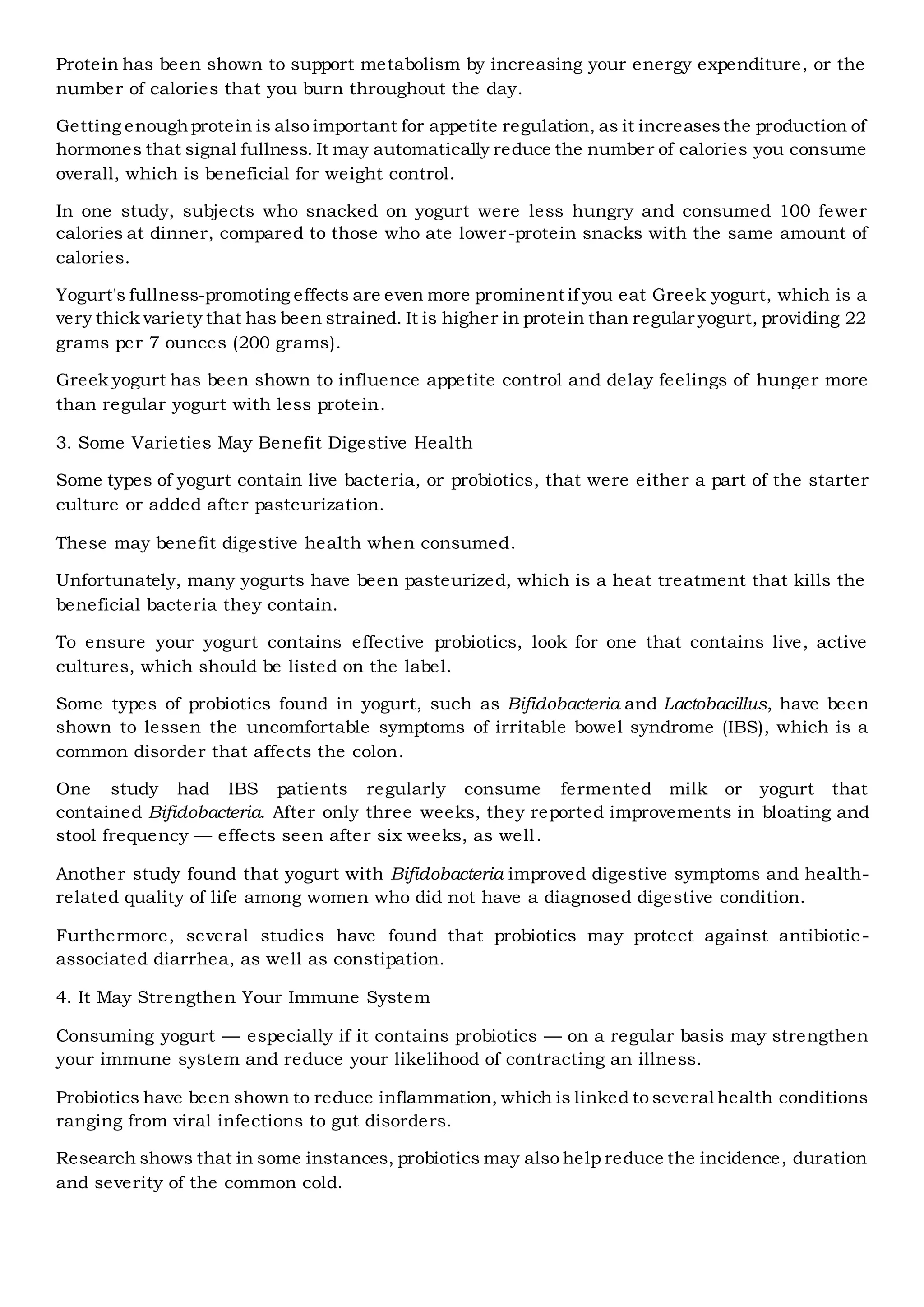 Fermentation Process in Yogurt Industry | DOCX