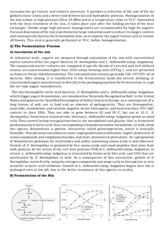Fermentation Process in Yogurt Industry | DOCX