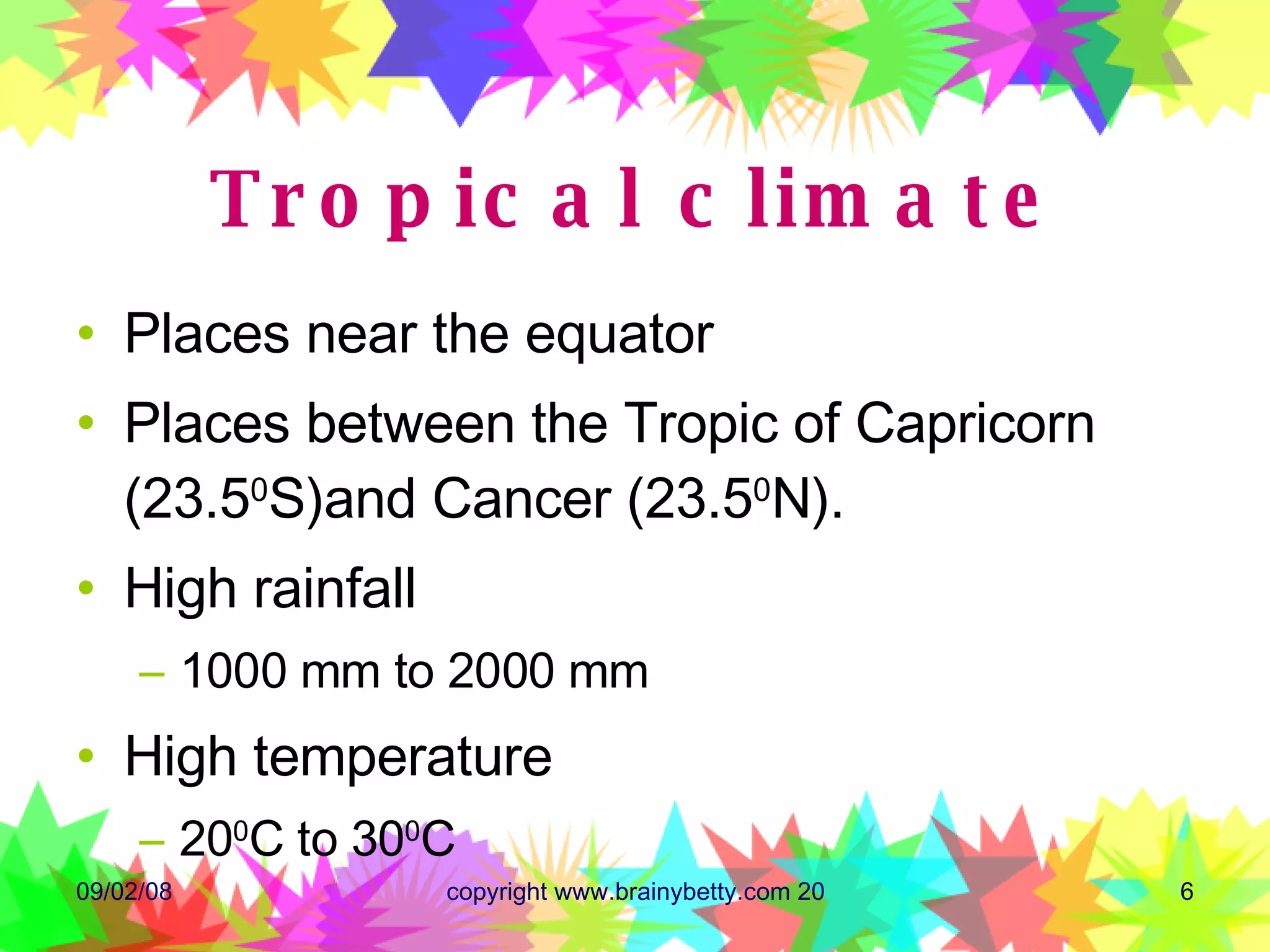 Sec 1 Exp - Major Climatic Types Of The World | PPT