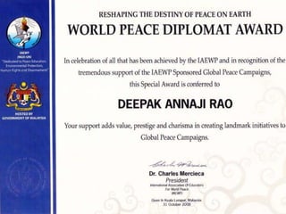 Major. Deepak Rao | PPT