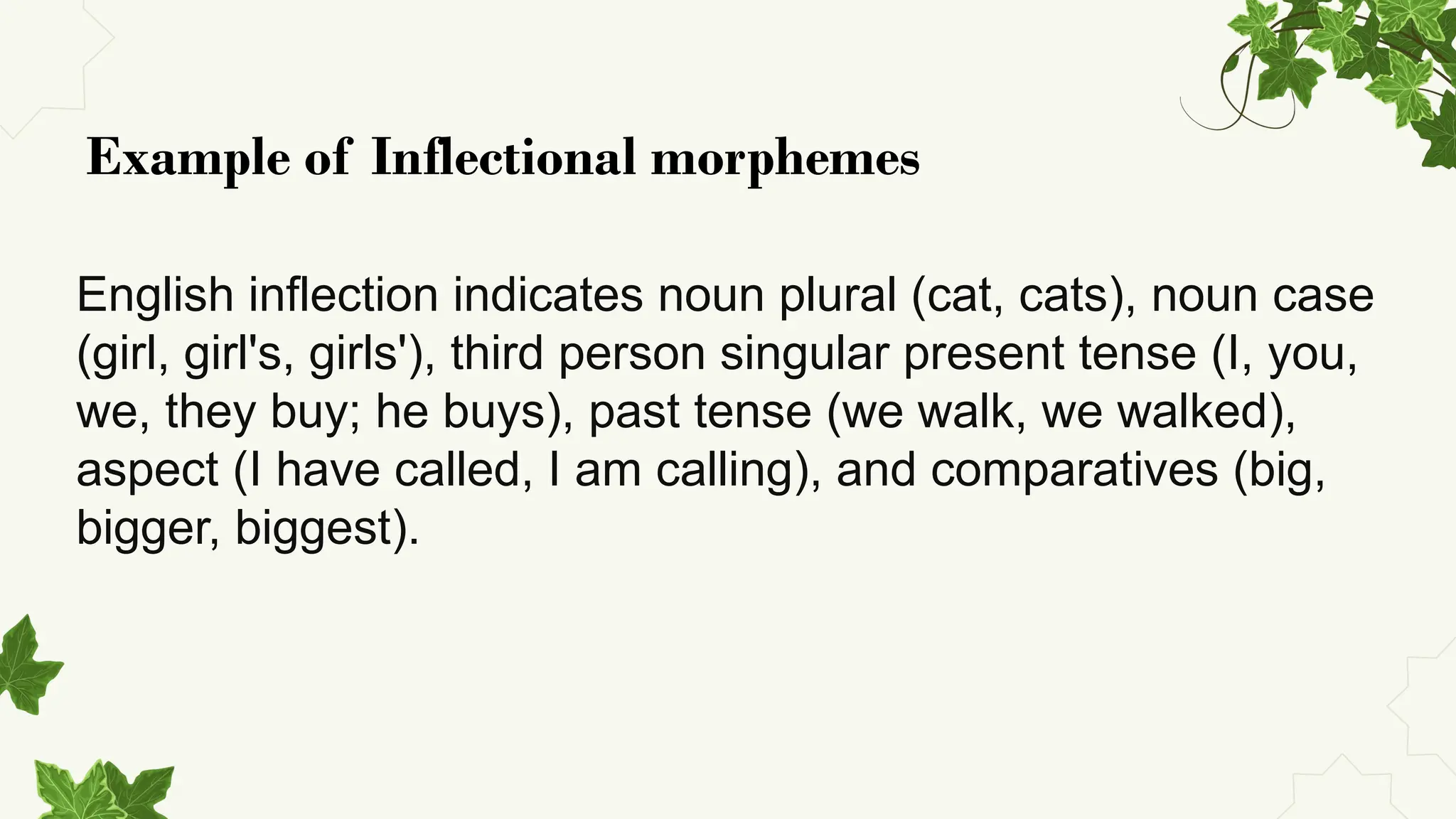 BSED 1 Major 1 Linguistics- Morphology | PPTX