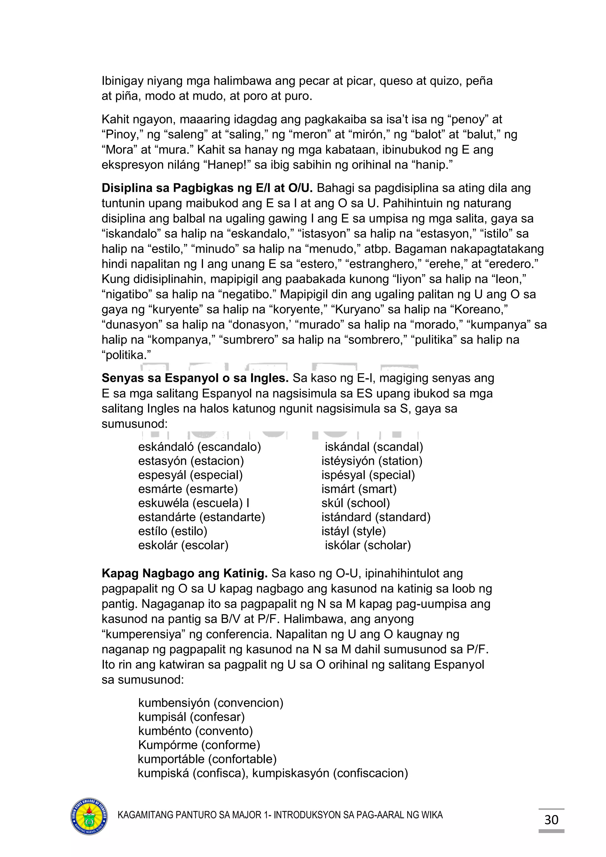 Introdusyon sa Pag-aaral ng Wika | PDF