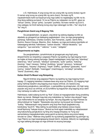 Introdusyon sa Pag-aaral ng Wika | PDF