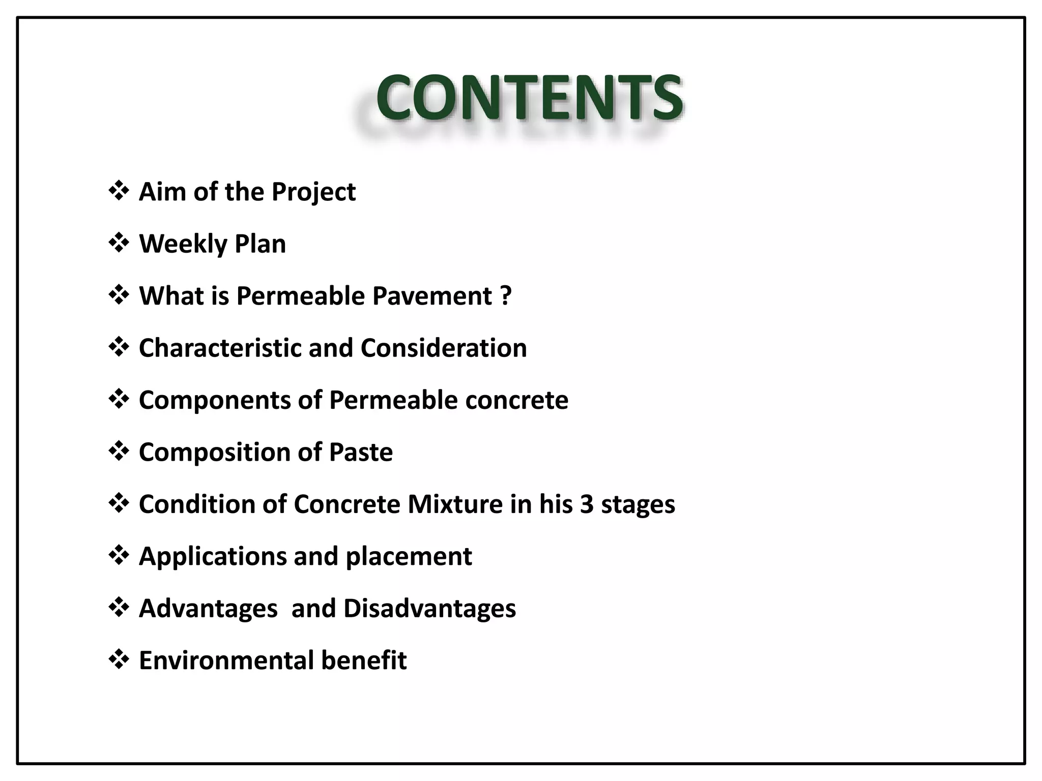 Permeable Concrete Pavement | PPTX