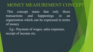 Major accounting concept | PPTX