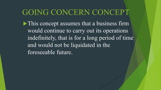 Major accounting concept | PPTX