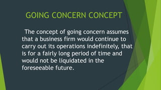 Major accounting concept | PPTX