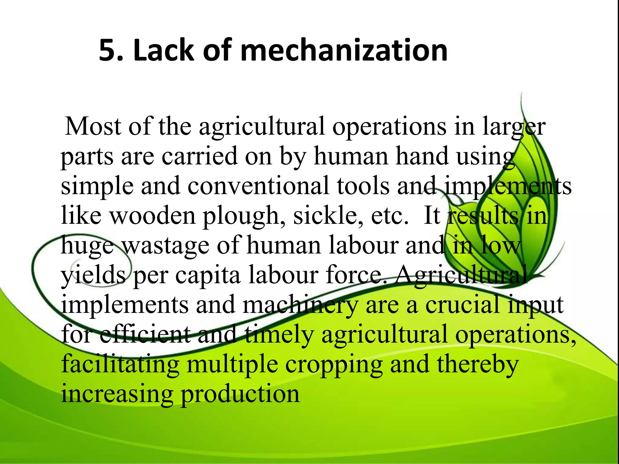 Major agricultural problems of india and various government initiatives ...