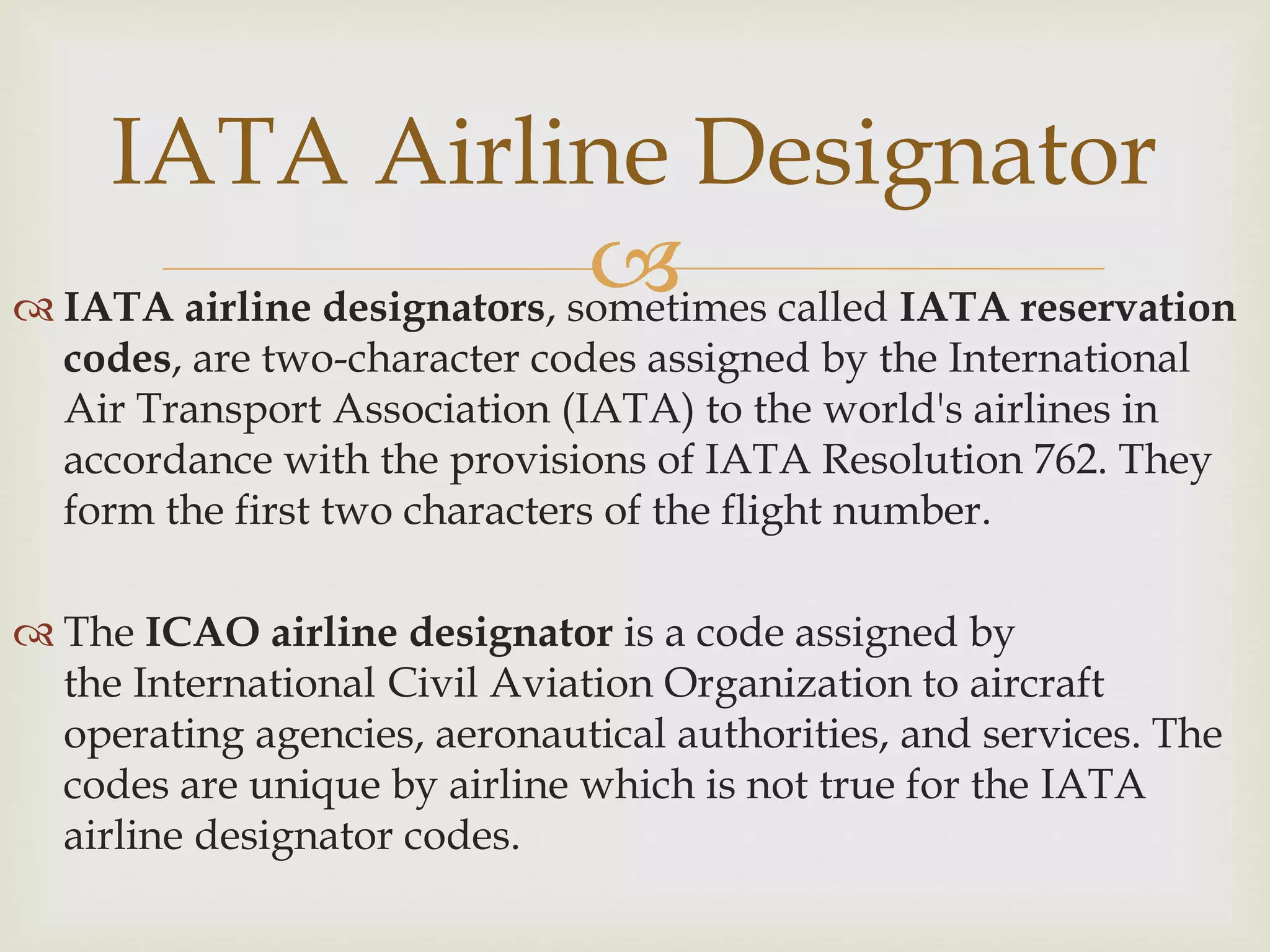 Major Airline Companies in the World Part II | PPTX
