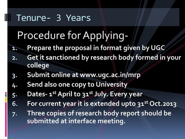 Major and minor Research Projects | PPTX