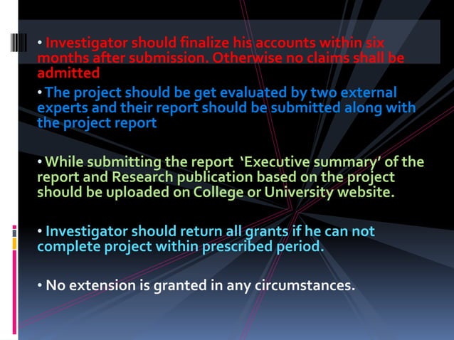 Major and minor Research Projects | PPTX