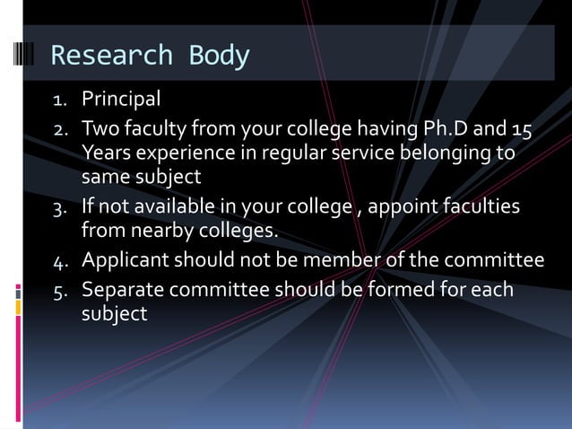 Major and minor Research Projects | PPTX