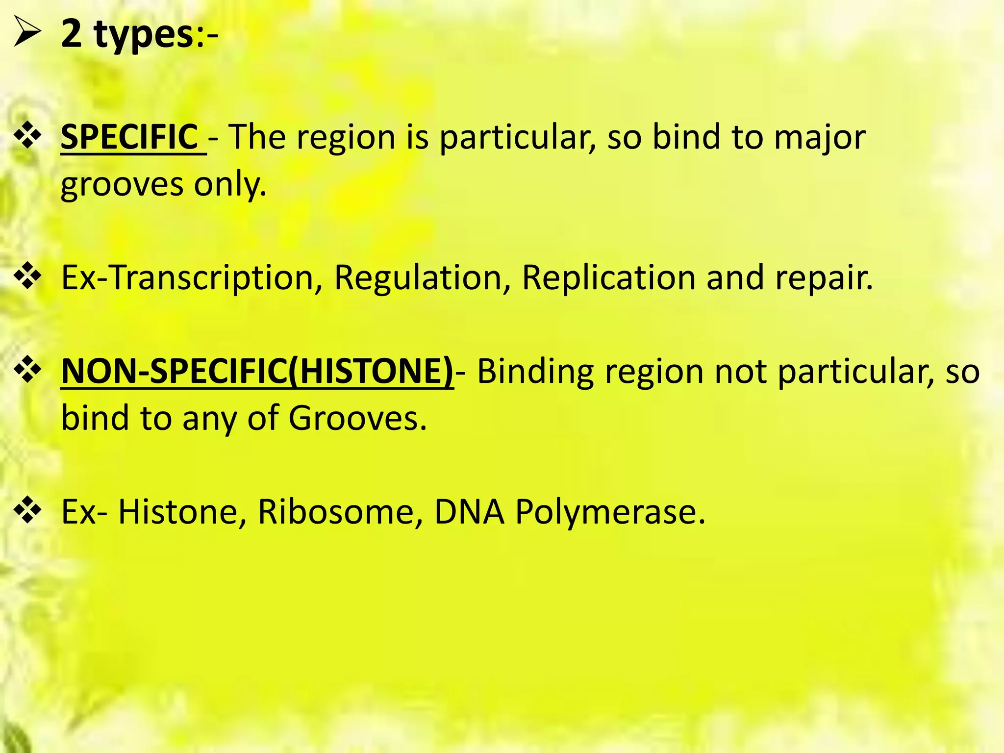 Major and minor grooves dna | PPTX