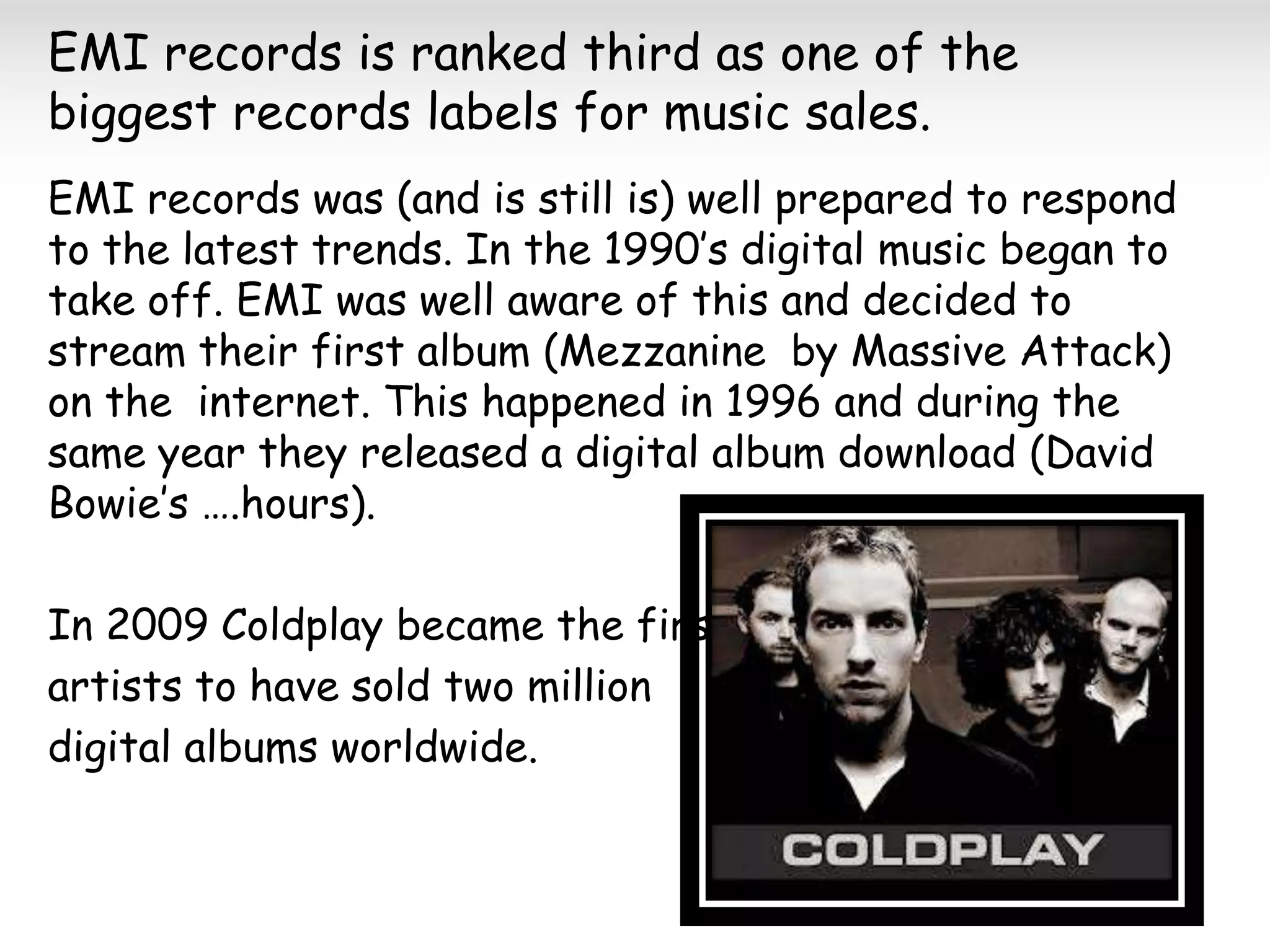 Major and minor record labels research | PPTX