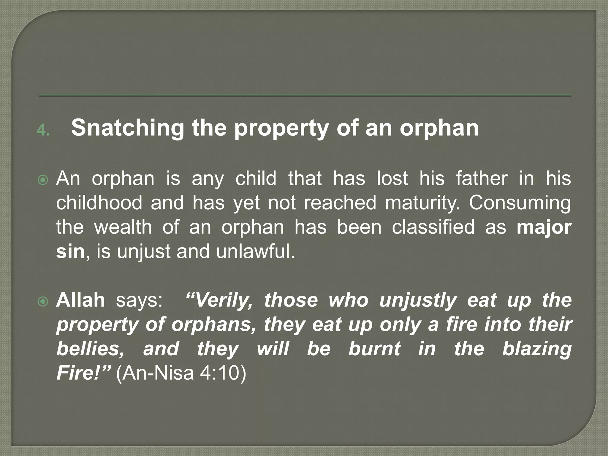 Major and minor sins in Islam | PPTX