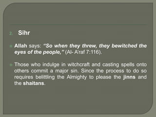 Major and minor sins in Islam | PPTX | Islam | Religion & Spirituality