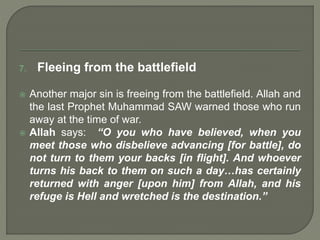 Major and minor sins in Islam | PPTX