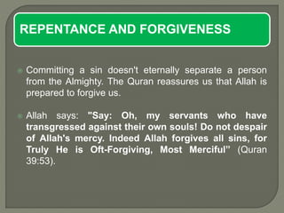 Major and minor sins in Islam | PPTX | Islam | Religion & Spirituality