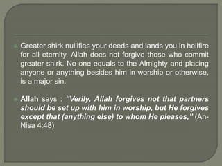 Major and minor sins in Islam | PPTX | Islam | Religion & Spirituality