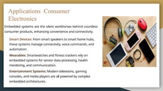 Major Applications of Embedded system for Engineering | PPTX