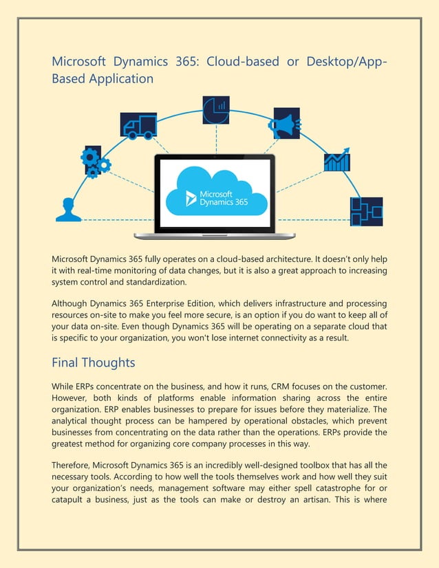 Major Areas Of Microsoft Dynamics 365.pdf | Cloud Computing | Internet