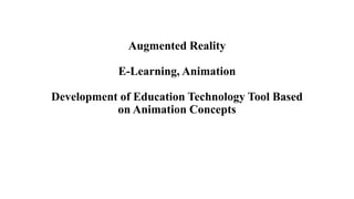 Augmented Reality Learning App | PPT