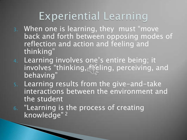 Experiential Learning Theory | ZIP | Adult Education | Education
