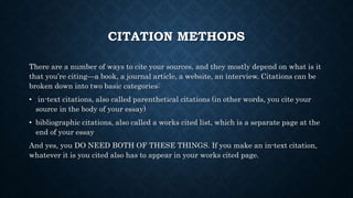 Major assignment 3 lecture nine integrating quotes | PPT