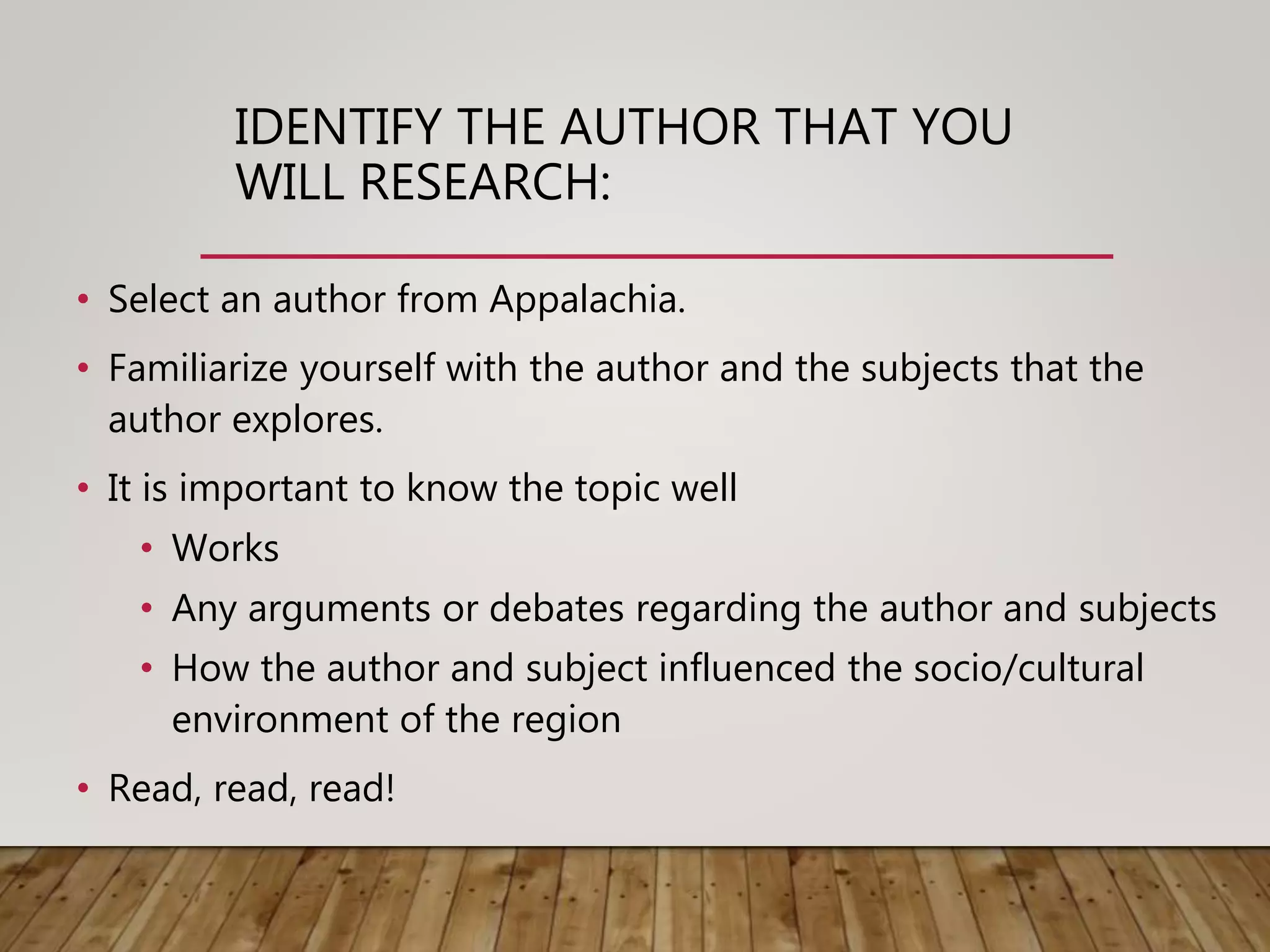 Major author assignment | PPTX