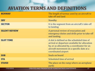 Major aviation terms for Cabin Crew Members. | PPTX