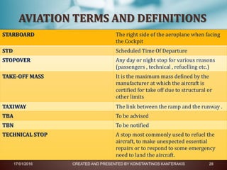 Major aviation terms for Cabin Crew Members. | PPTX