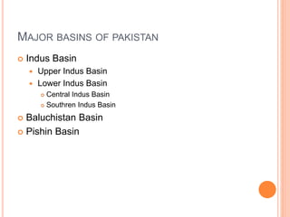 Major basins of Pakistan | PPTX