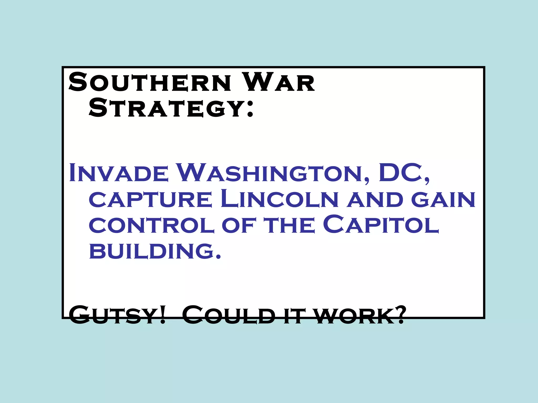 Major battles of the American Civil War | PPT