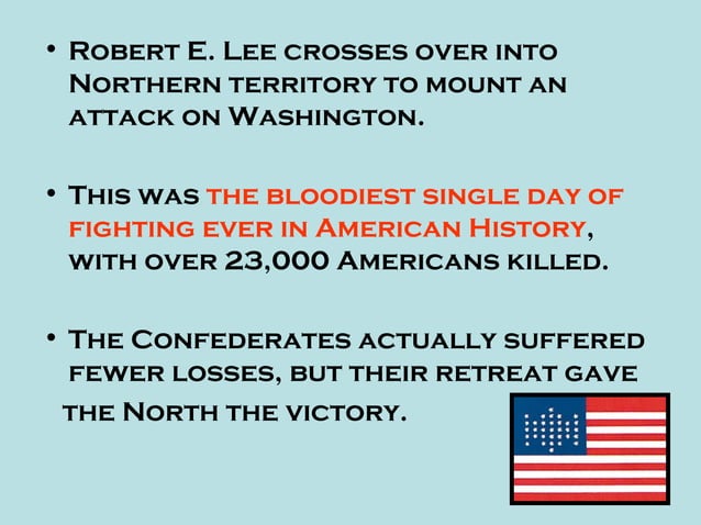 Major battles of the American Civil War | PPT