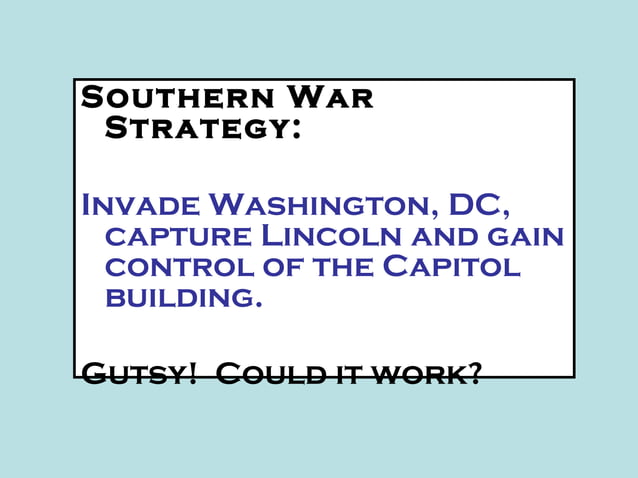 Major battles of the American Civil War | PPT