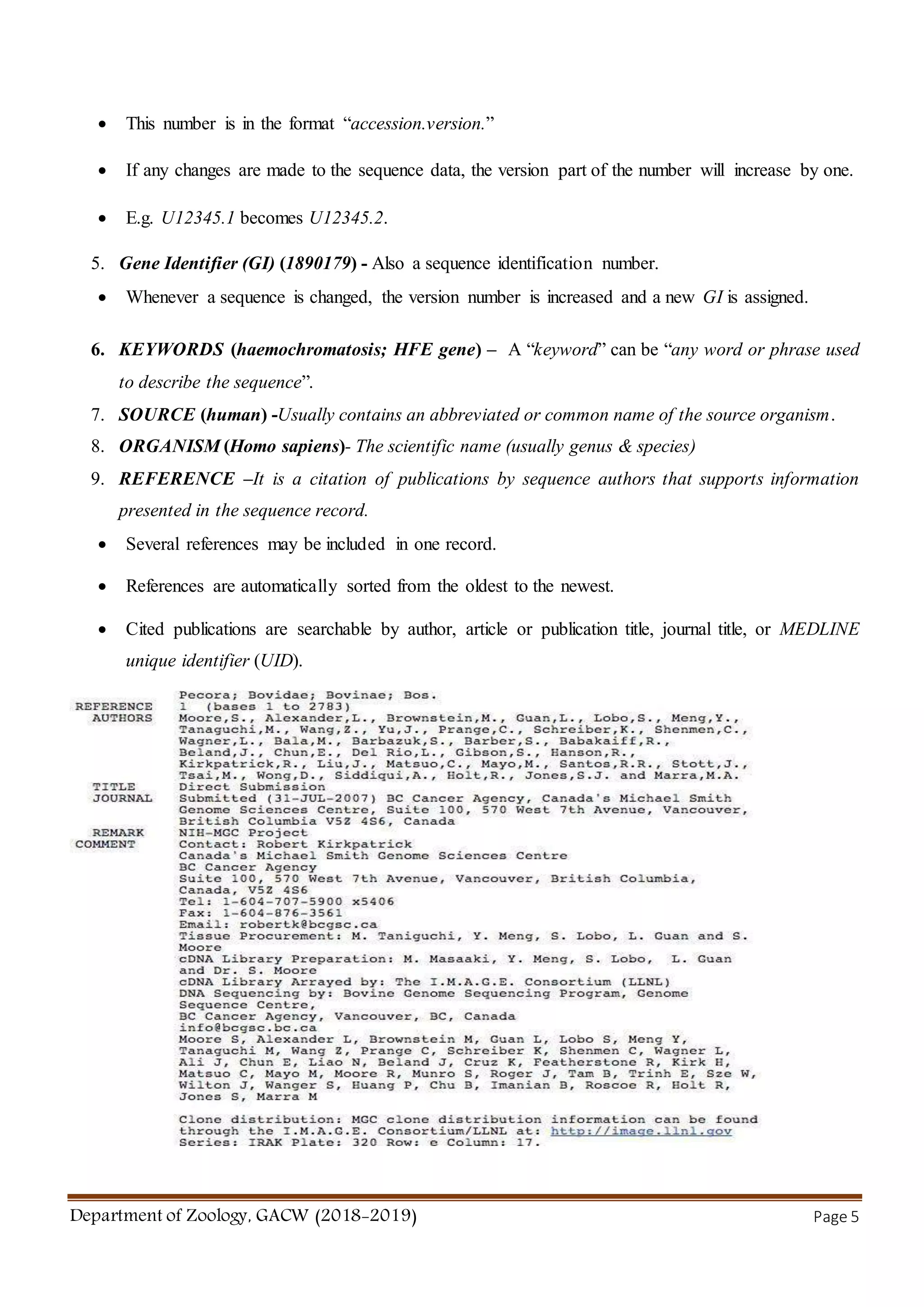 Major biological nucleotide databases | DOCX | Databases | Computer Software and Applications