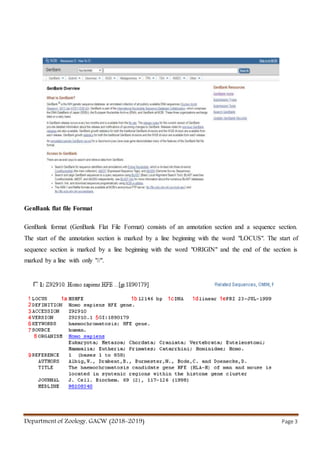 Major biological nucleotide databases | DOCX | Databases | Computer ...