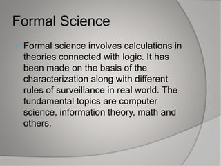 Major Branches of Science for Assignment Writing | PPT