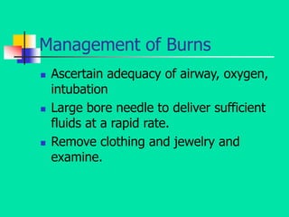 Major burn management | PPT